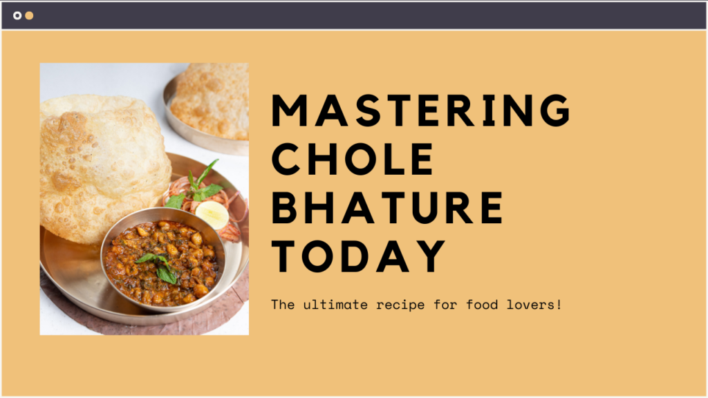 The Ultimate Guide to Chole Bhature - Food Mood